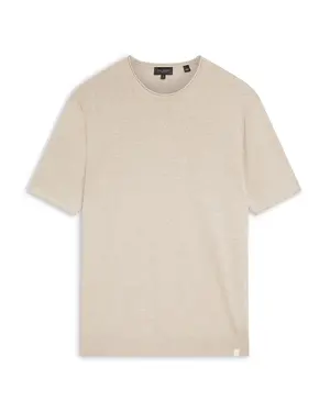 Ted Baker London Curran Roll Edge Crewneck T-shirt - Taupe