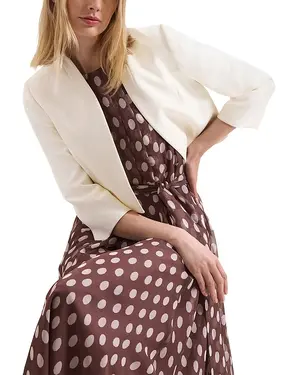 PHASE EIGHT Catherine Cropped 3/4 Sleeve Jacket - Cream
