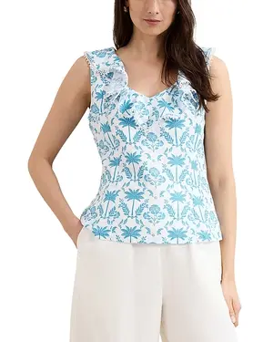 PHASE EIGHT Rhona Ruffle Neck Sleeveless Blouse