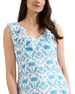 PHASE EIGHT Rhona Ruffle Neck Sleeveless Blouse