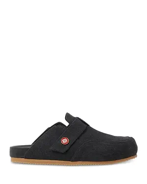 Casablanca Outdoor Leather Slip On Mules - Black