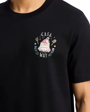 Casablanca Jersey Fabric Graphic Tee