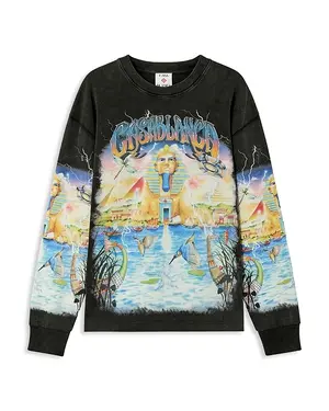 Casablanca Logo Graphic Sweatshirt - Black