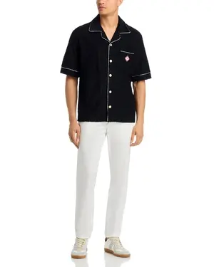 Casablanca Monogram Toweling Fabric Collared Shirt