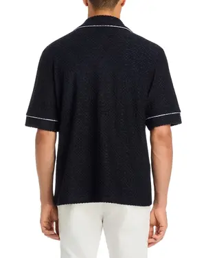Casablanca Monogram Toweling Fabric Collared Shirt