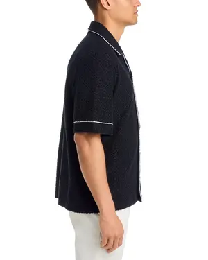 Casablanca Monogram Toweling Fabric Collared Shirt
