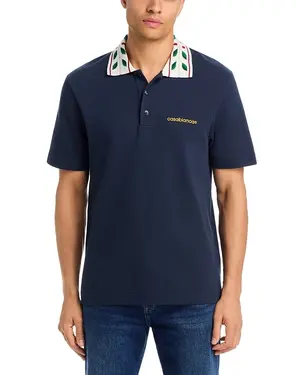 Casablanca Textured Pique Fabric Polo