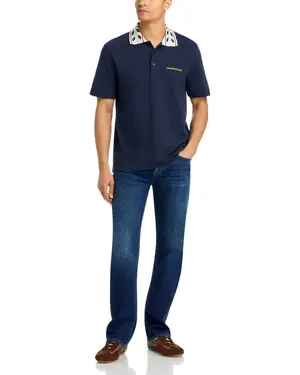 Casablanca Textured Pique Fabric Polo