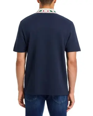 Casablanca Textured Pique Fabric Polo
