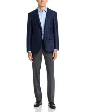 Canali Sienna Classic Fit Wool Blend Plaid Sport Coat