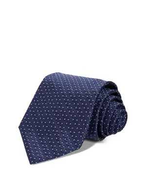 Canali Silk Classic Micro Arrow Tie - Navy
