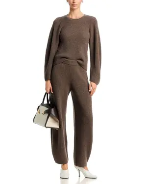 BY MALENE BIRGER Carmela Ribbed Wool Knit Trousers