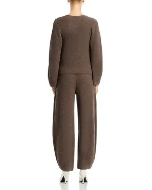 BY MALENE BIRGER Carmela Ribbed Wool Knit Trousers