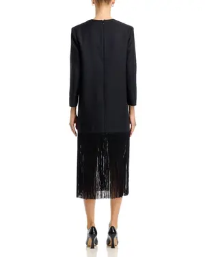 BY MALENE BIRGER Mella Drop Waist Fringe Dress