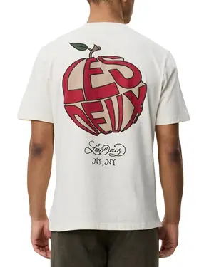 LES DEUX Graphic Orchard Cotton Tee