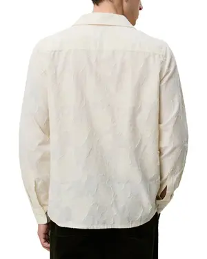LES DEUX Loose Fit Flower Jacquard Shirt