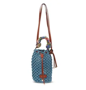 Farm Rio Medium Macrame Shoulder Bag
