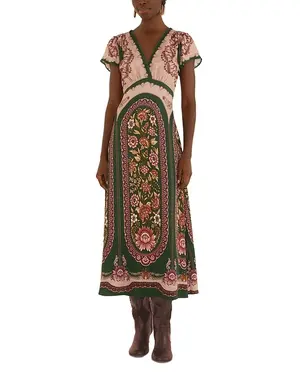 Farm Rio Maxi Dress With Floral Print - Daniela Green