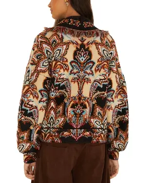 Farm Rio Knit Fringe Cardigan