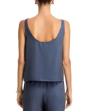 LESET Kim Scoop Tank - Denim