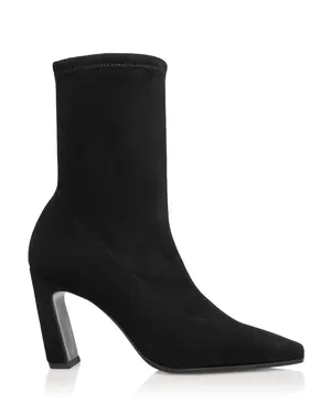 STUART WEITZMAN Stassi Stretch Suede Ankle Boots