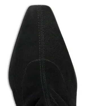 STUART WEITZMAN Stassi Stretch Suede Ankle Boots