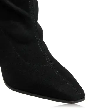 STUART WEITZMAN Stassi Stretch Suede Ankle Boots