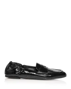 STUART WEITZMAN Bryant Patent Leather Loafers - Black