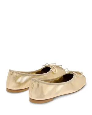 STUART WEITZMAN Nia Leather Ballet Flats