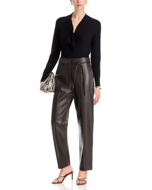 Kobi Halperin Felicity Tie Neck Merino Wool Sweater