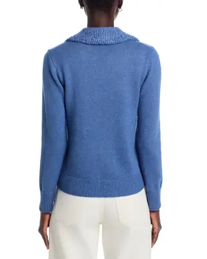 Kobi Halperin Textured Knit Button Front Sweater With Pockets