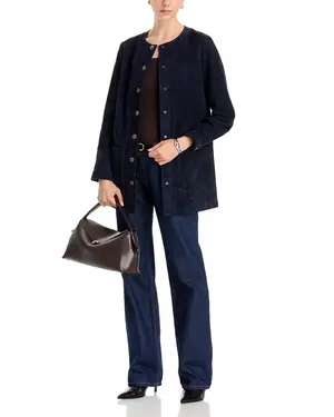 Kobi Halperin Linda Collarless Leather Jacket