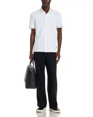 BOSS Puno Casual Cotton Button Down Shirt - White