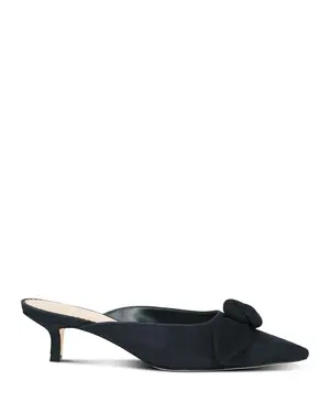 Cinq À Sept Layla Suede Kitten Heel Pumps - Navy