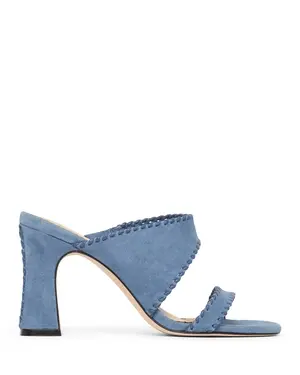 Cinq À Sept Kora Suede Whipstitch Sandals - Shadow