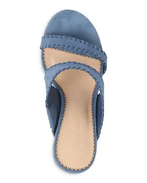 Cinq À Sept Kora Suede Whipstitch Sandals - Shadow