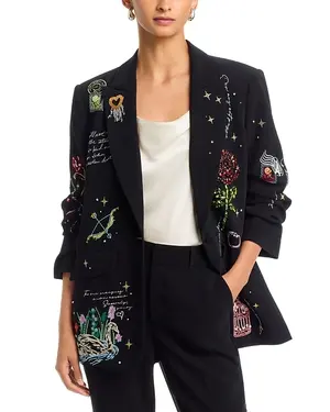 Cinq À Sept Starry Scribbles Kelsa Blazer
