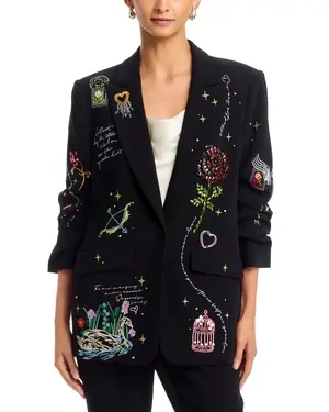 Cinq À Sept Starry Scribbles Kelsa Blazer