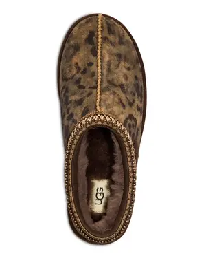 UGG Tasman Spotted Shearling Lined Slippers - Chestnut