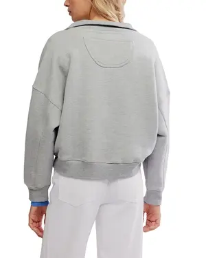 Free People Timeless Cotton Pullover - Heather Grey