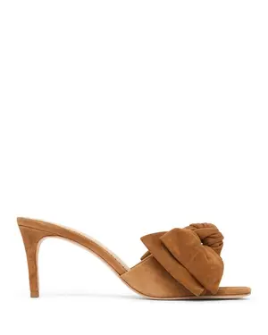Cinq À Sept Felicity Suede Bow Slides