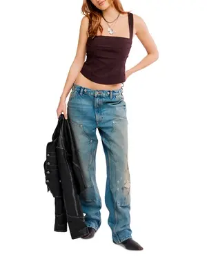 Free People Dani Square Neck Corset Top