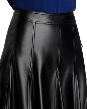 Elie Tahari Mireille Faux Leather Skirt