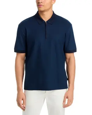 BOSS H-pei Jersey Cotton Polo Shirt - Dark Blue