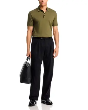 BOSS H-pack Three Button Jersey Polo Shirt - Open Green