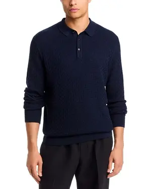 BOSS Luigi Knitwear Cotton Sweater Dark Blue