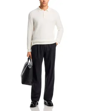 BOSS Luigi Knitwear Cotton Sweater - Open White