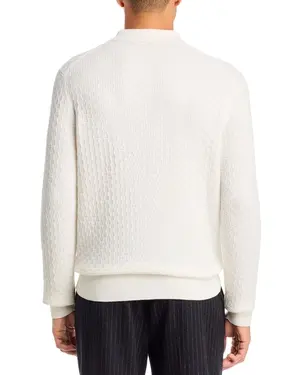 BOSS Luigi Knitwear Cotton Sweater - Open White