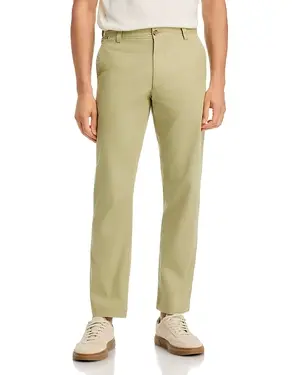 BOSS Kent Straight Fit Cotton Blend Pants Beige
