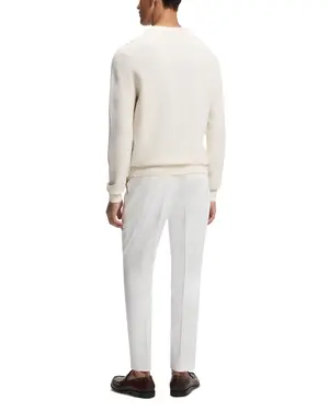 BOSS H-lofranco Cotton Crewneck Sweater - Open White